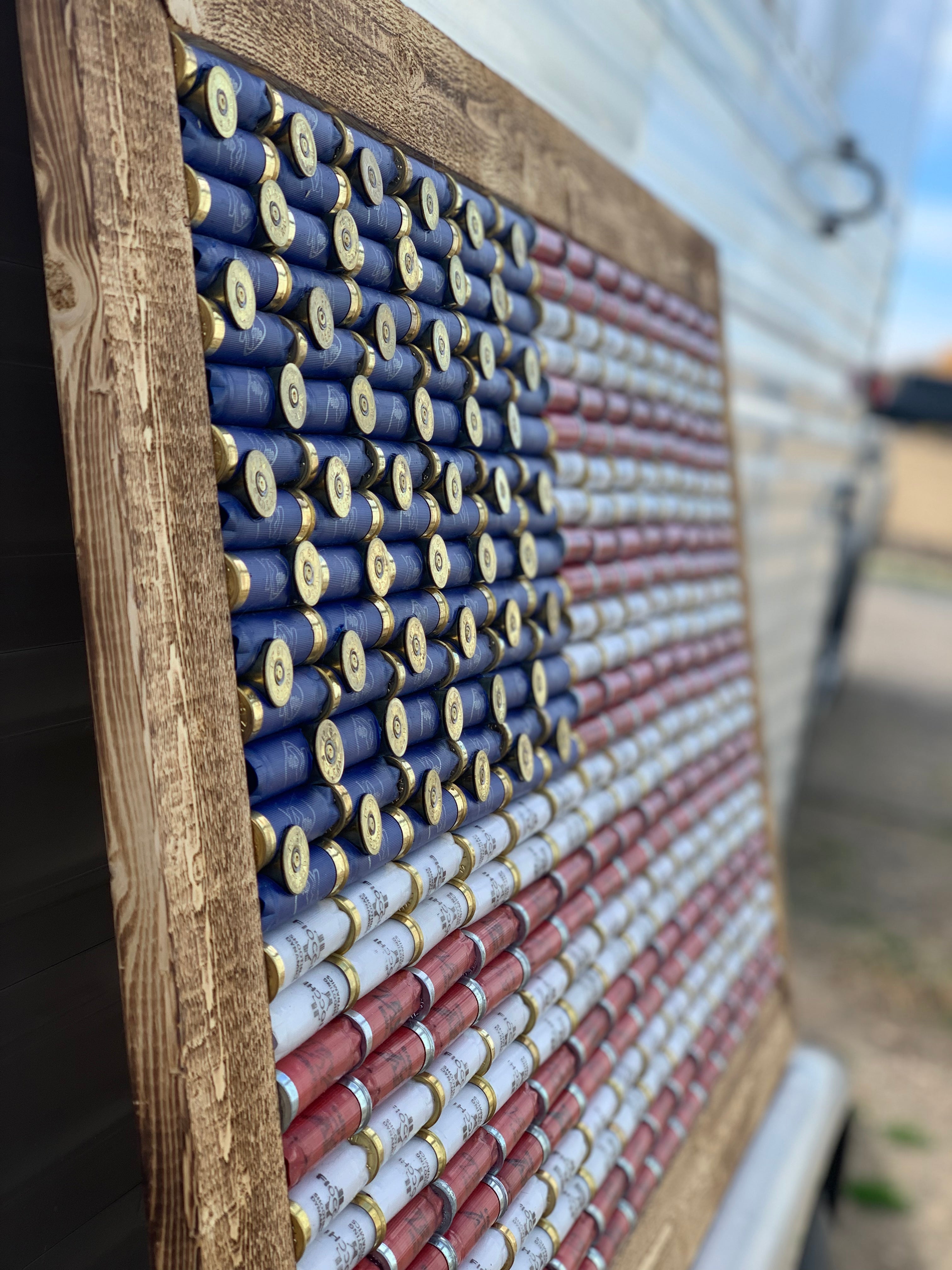 Extra Large Shotgun Shell American Flag – CraftySistersCorner